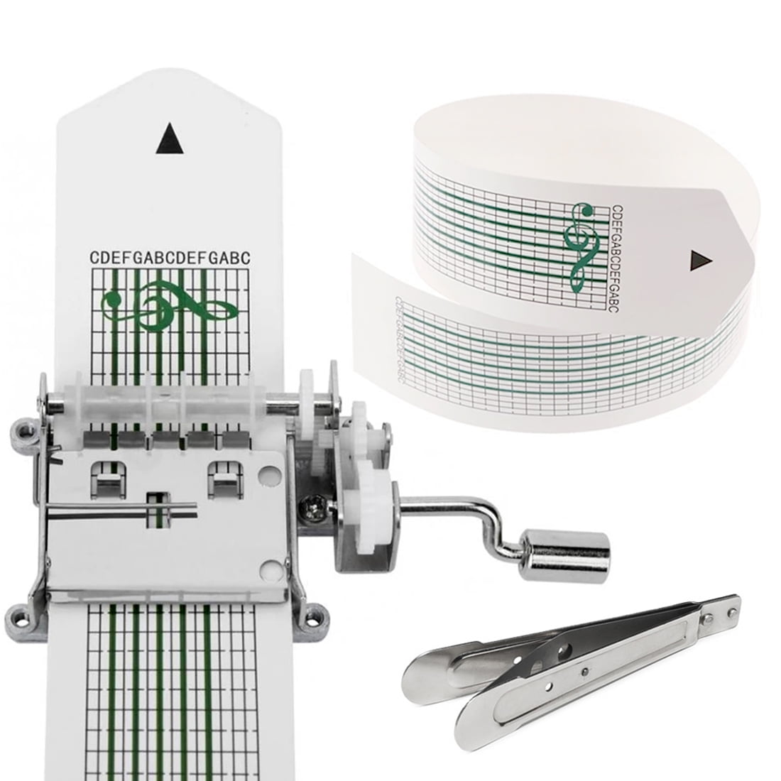 Wailicop DIY Music Box Kit with 20 Blank Strips, Hand-Cranked Mechanism ...
