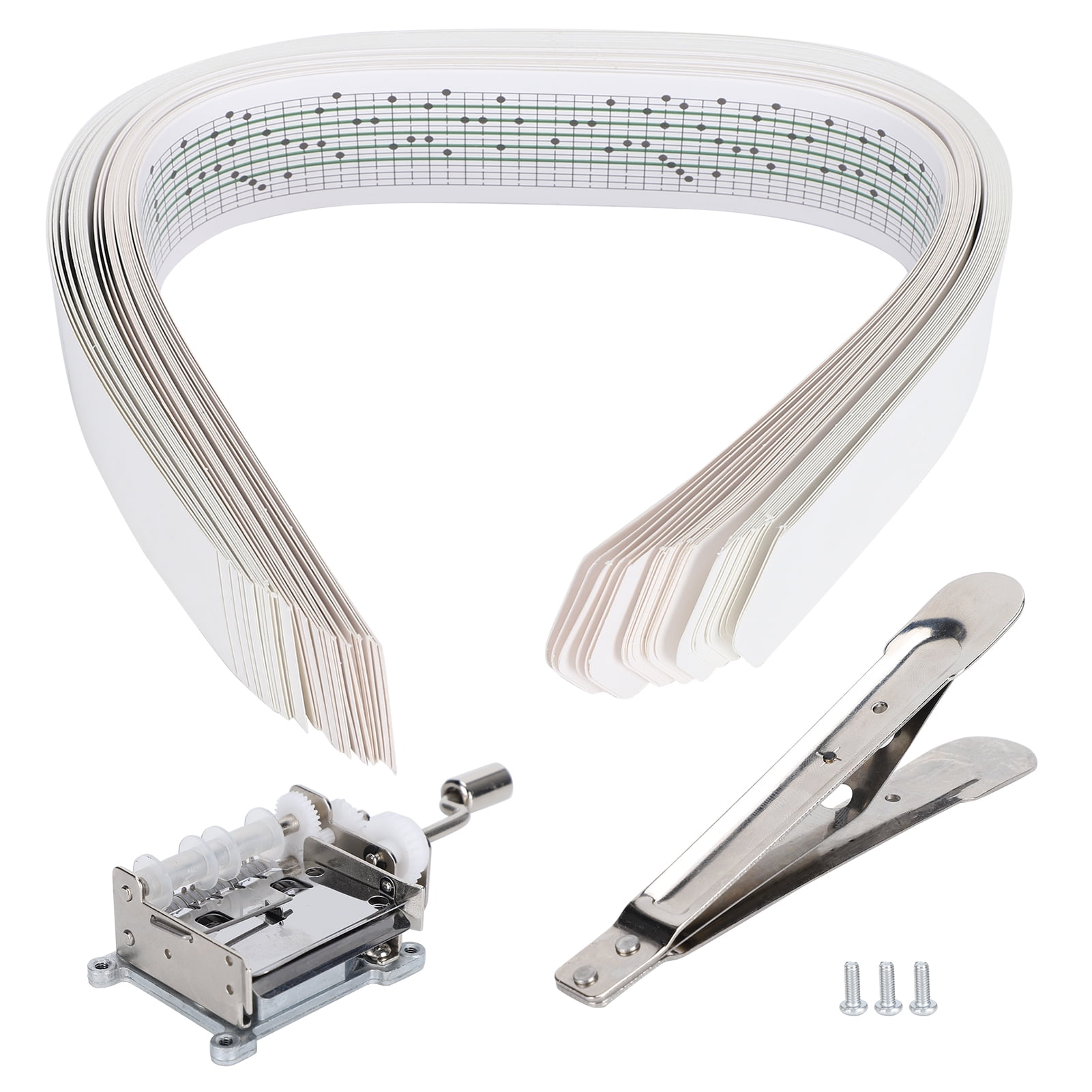 DIY Musical Box Tape Hand Crank Composing Music Movement 15 Tune Craft ...