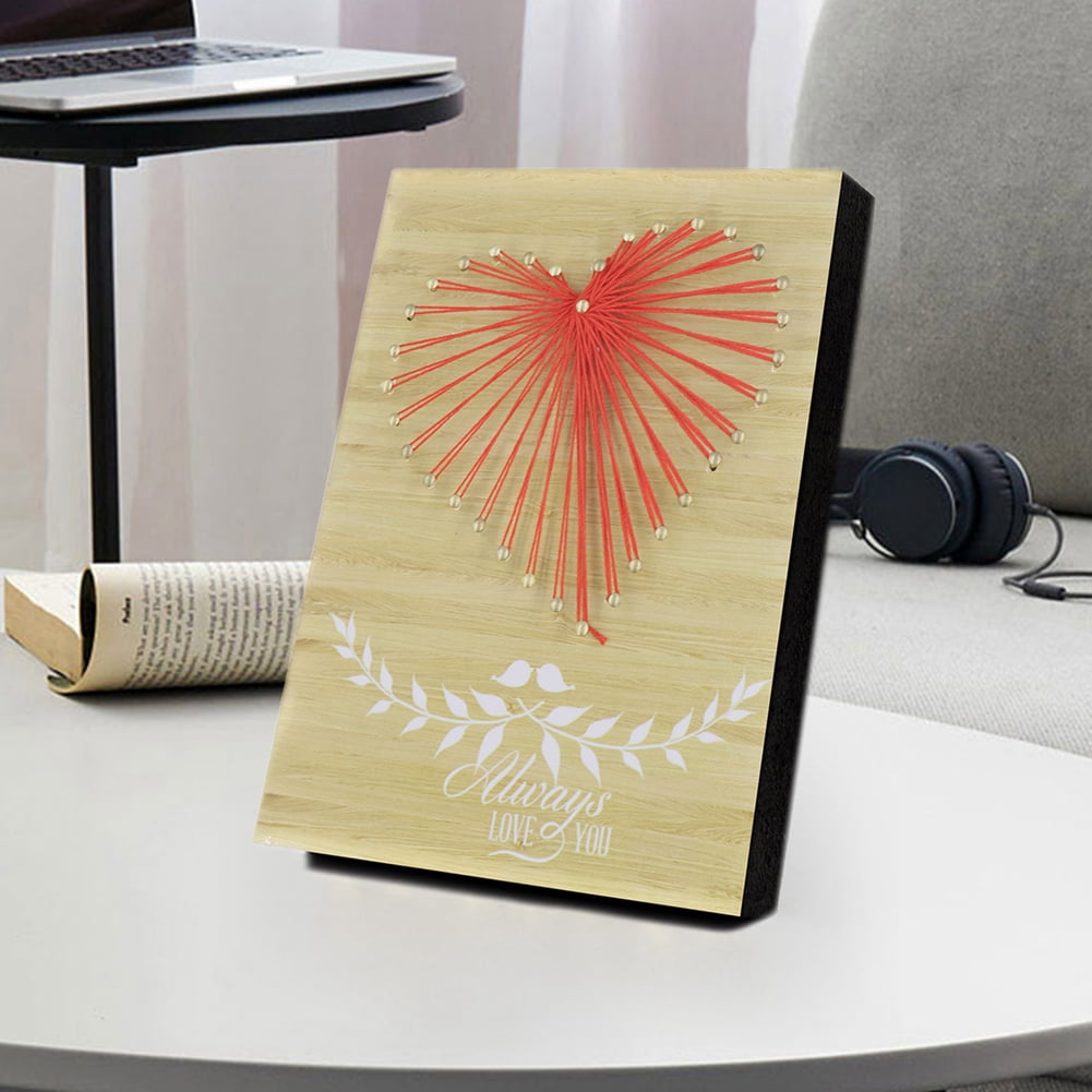 DIY Nail String Art Kit 3D Drawing Nails Winding Lines Painting Home ...