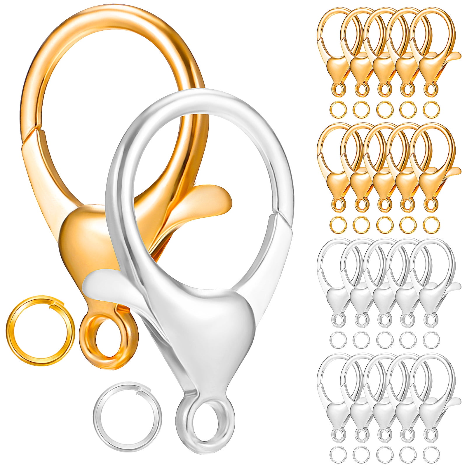 DIY Necklace Buckles Rings Clasps Closures - Walmart.com