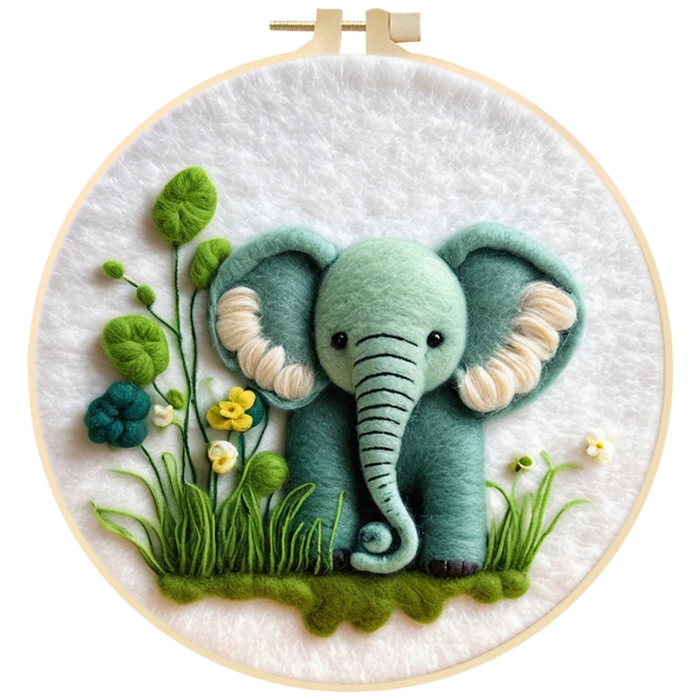 DIY Needle Felt Starter Kit Beginner Wool Felt Painting Kit Complete ...