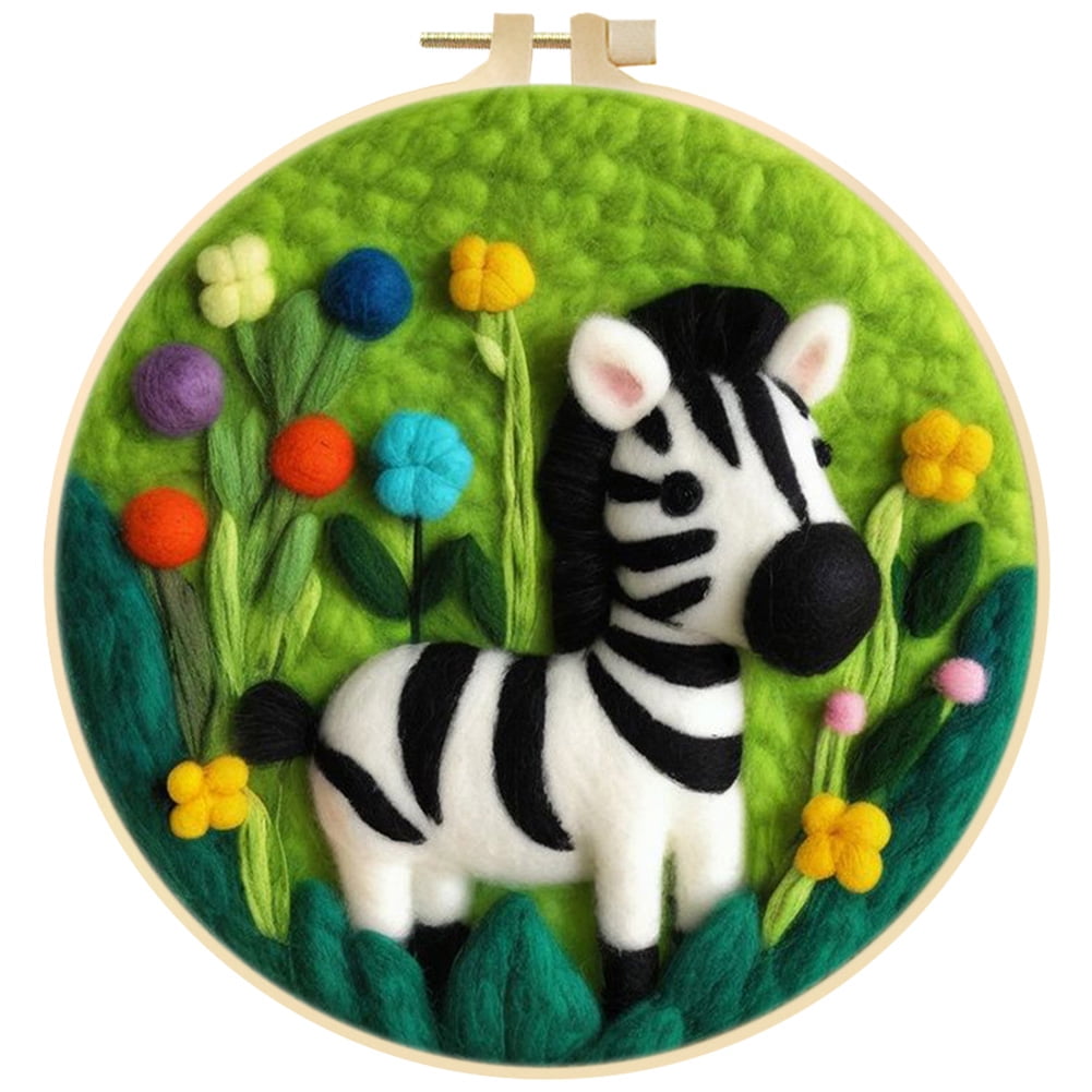 DIY Needle Felt Starter Kit Beginner Wool Felt Painting Kit Complete ...