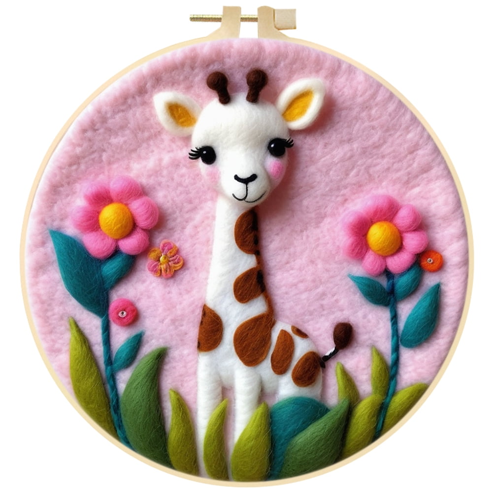 DIY Needle Felting Kit Beginner Friendly Wool Painting Set with Frame ...