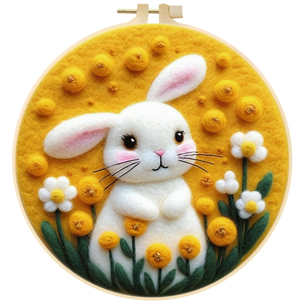 DIY Needle Felting Kit Beginner Friendly Wool Painting Set with Frame ...