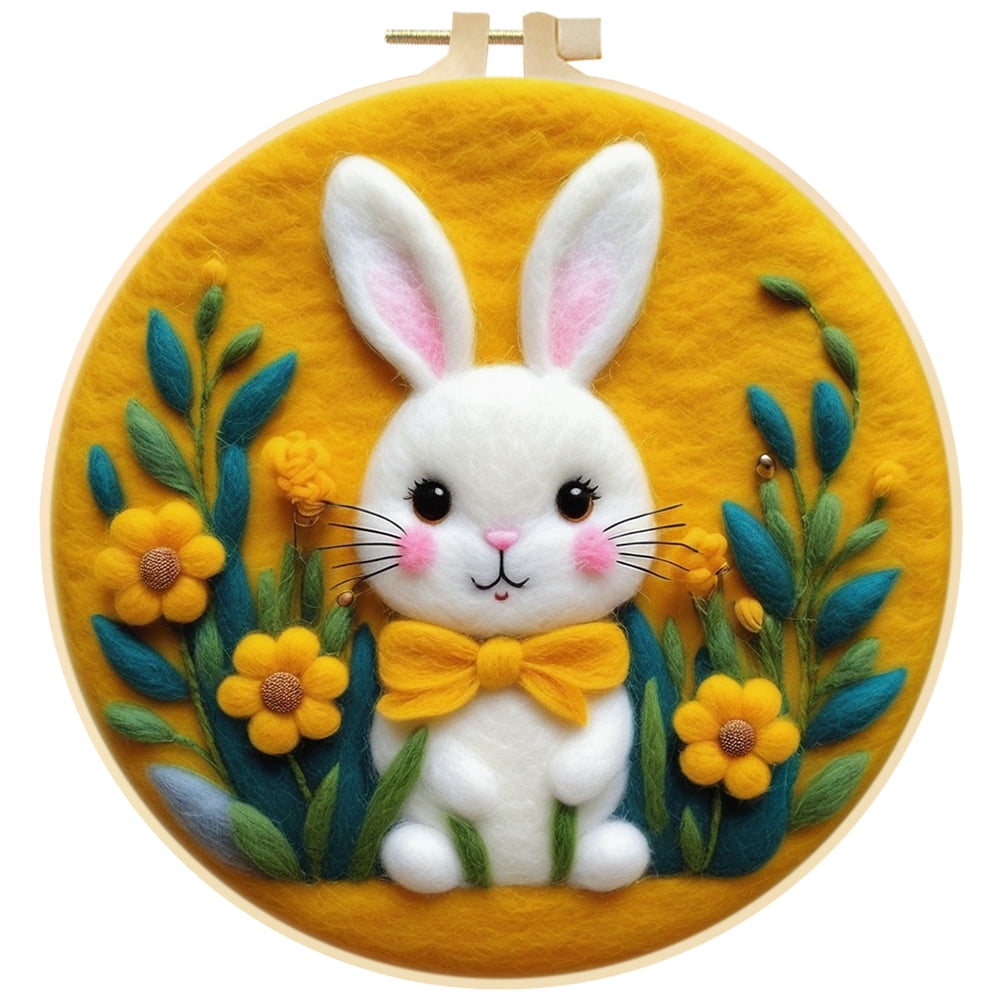 DIY Needle Felting Kit Beginner Friendly Wool Painting Set with Frame ...
