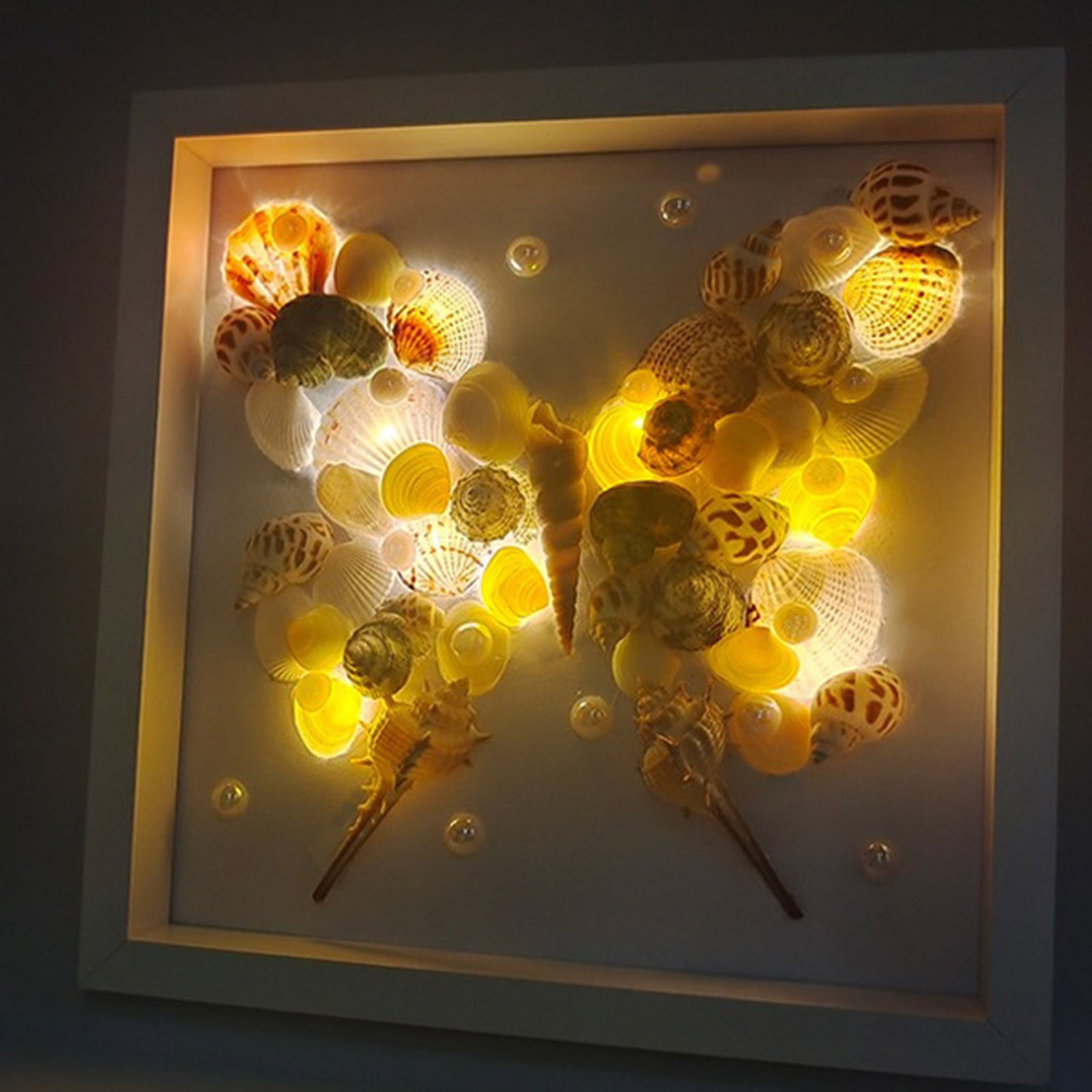 DIY Nightlight Material Picture Frame Painting Conch Souvenir Gift ...