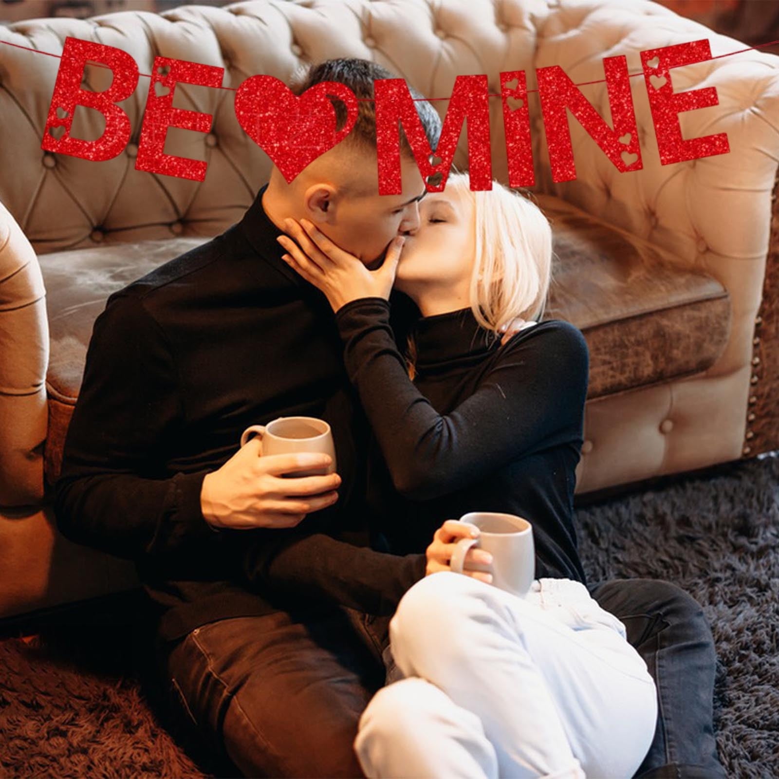 DIY Non-Woven Heart Shape Wedding Valentine’s Day Flag - Red Door ...