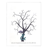 DIY Novel Custom Thumbprint Fingerprint Tree Birthday Wedding Party ...