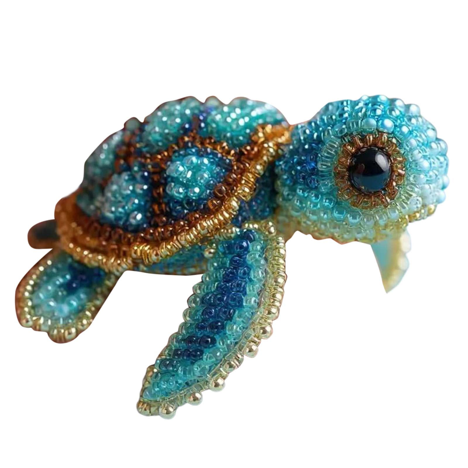 DIY Ocean Theme Bead Embroidery Kit for Beginners Handmade Lovers, Full ...