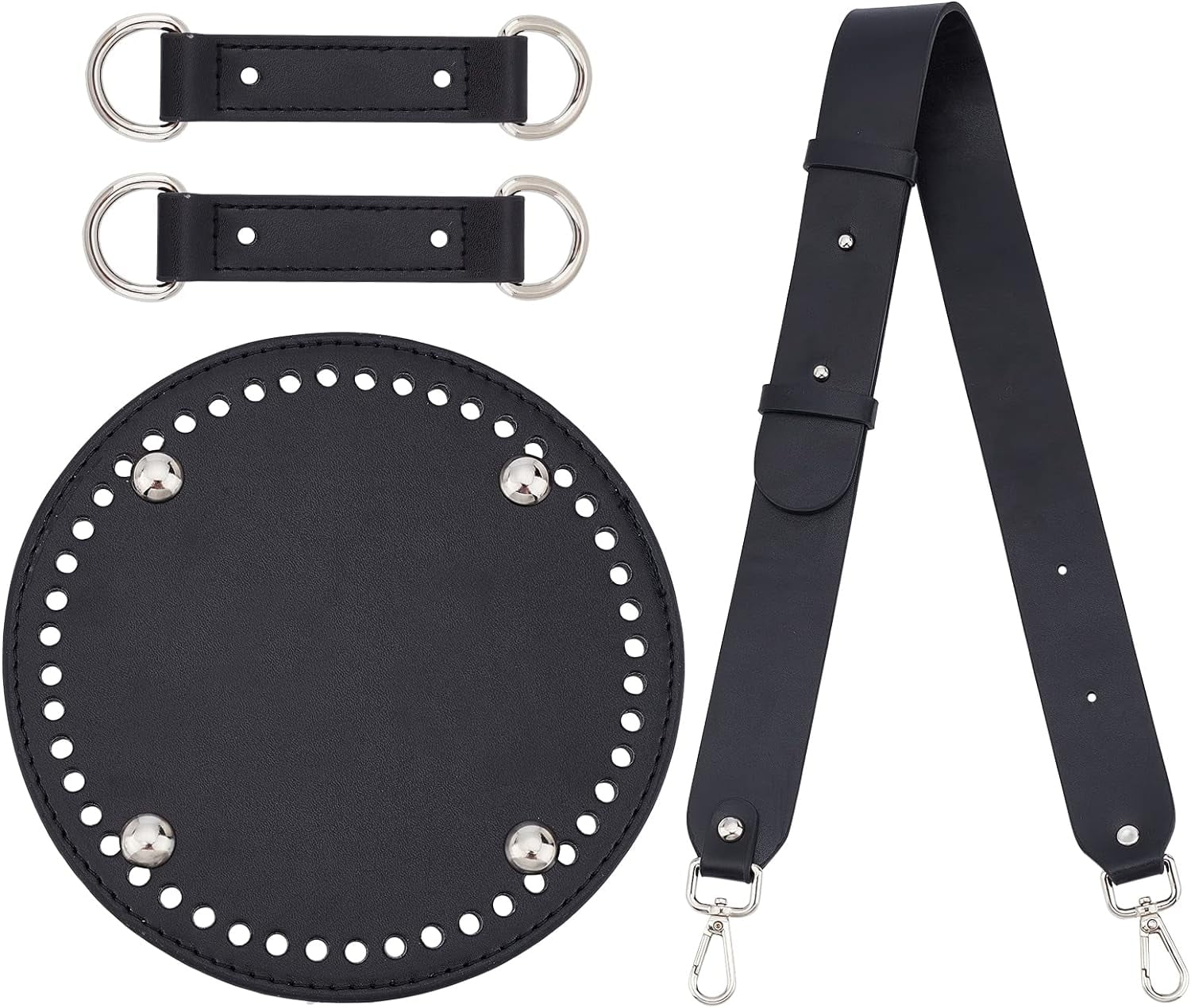 DIY PU Leather Bag Making Kits Including PU Leather Bag Bottom & Strap ...