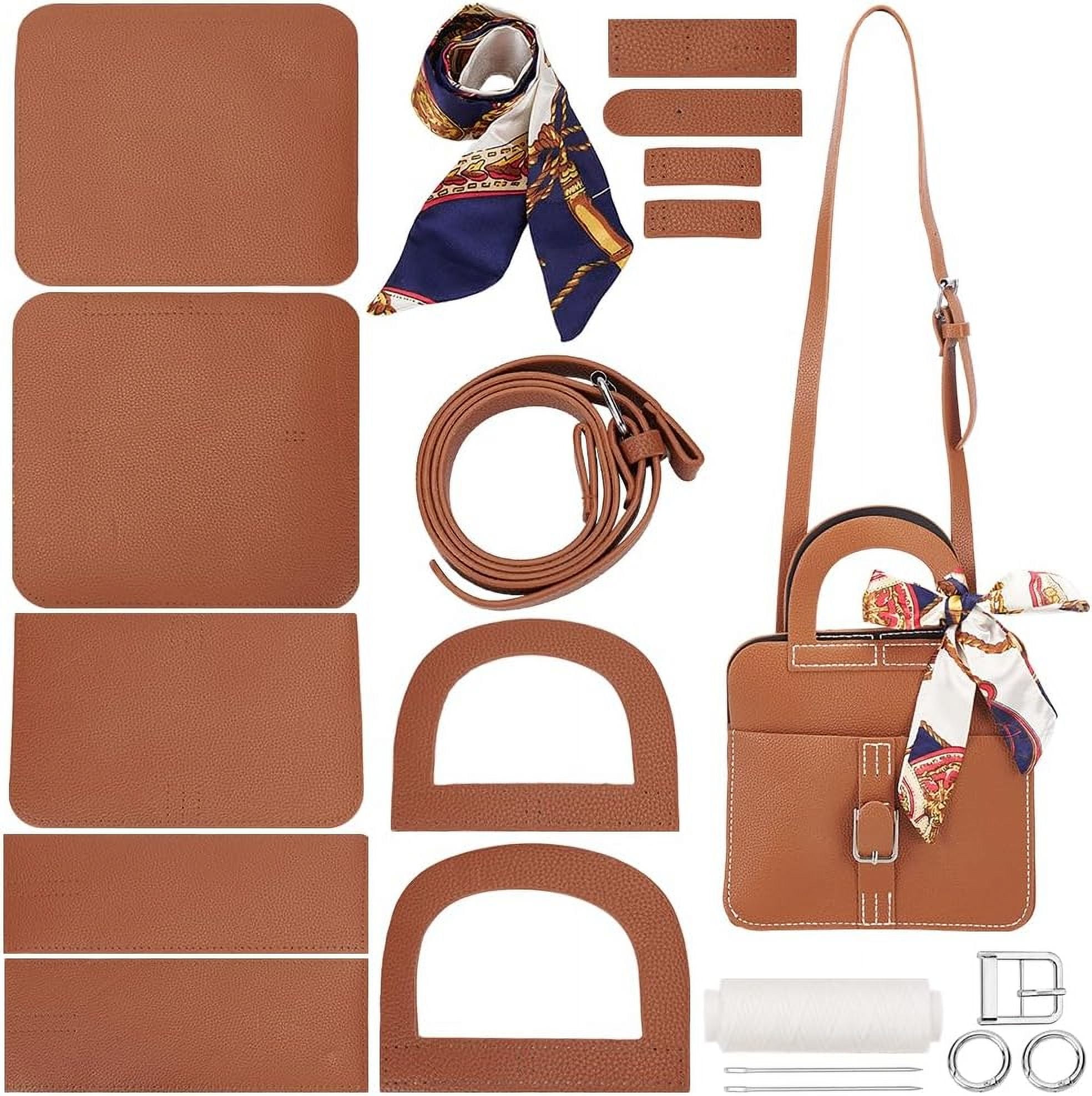 DIY PU Leather Crossbody Bag Making Kit Crossbody Handbag Bag Making ...