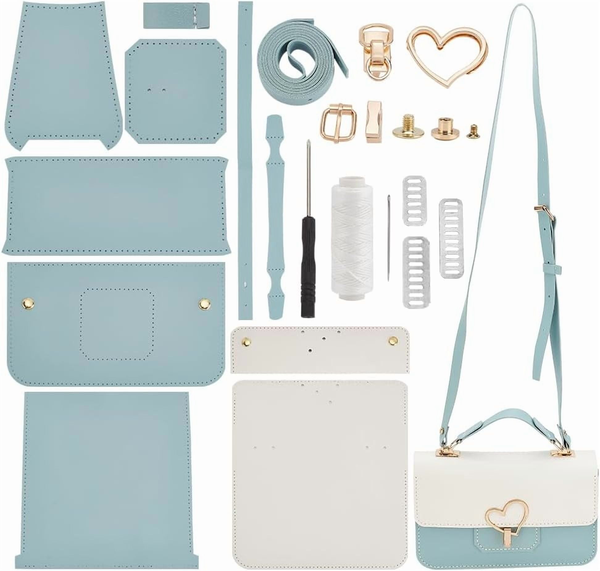 DIY PU Leather Crossbody Purse Making Kit DIY PU Leather Shoulder Bag ...