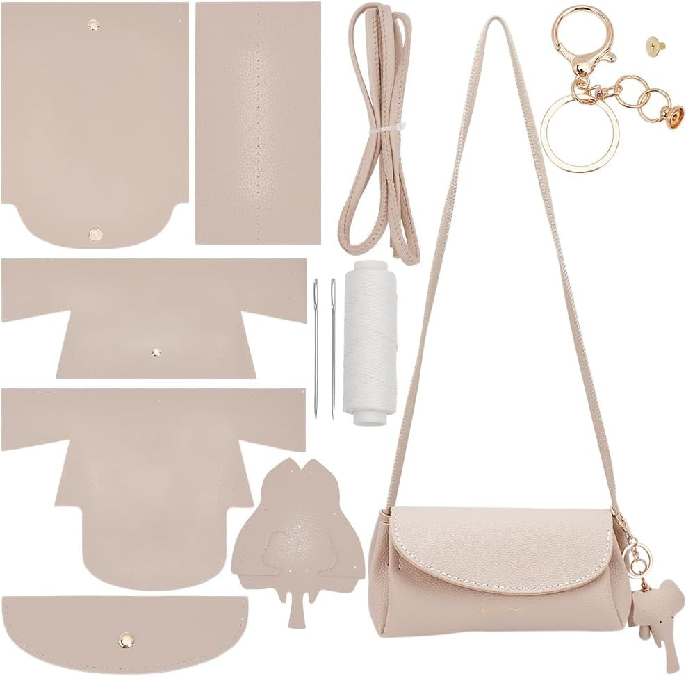 DIY PU Leather Sewing Handbag Making Kit PU Leather Crossbody Bags ...