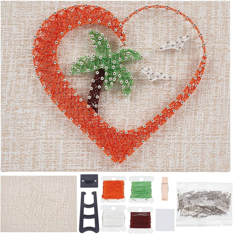 DIY Palm Tree String Art Kit for Beginner 3D Coconut Tree String Art ...