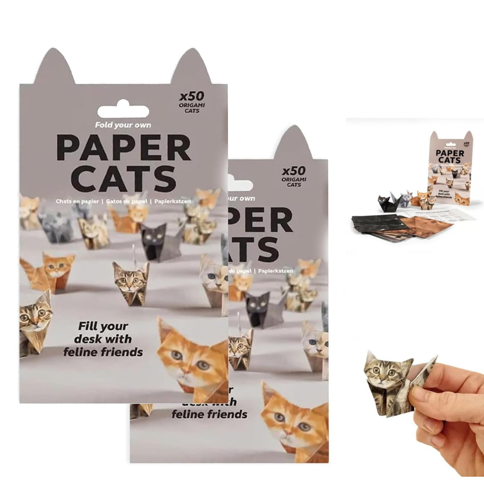 DIY Paper Cats, 50 Sheets Paper Cats Origami, DIY Origami Paper to Fold ...
