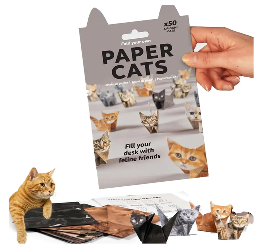 DIY Paper Cats DIY Cat Camp Origami Animal Shaped Decoration Kit 3D ...