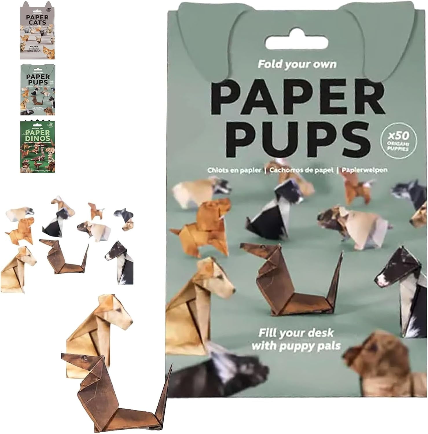 DIY Paper Cats Origami Kit, 50 Sheets Cute Cat Creative Animal ...