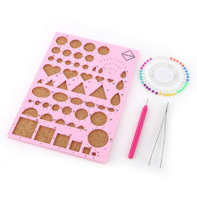 DIY Paper Craft Quilling Tool Kit, Pink, Includes Tweezers, Pins ...