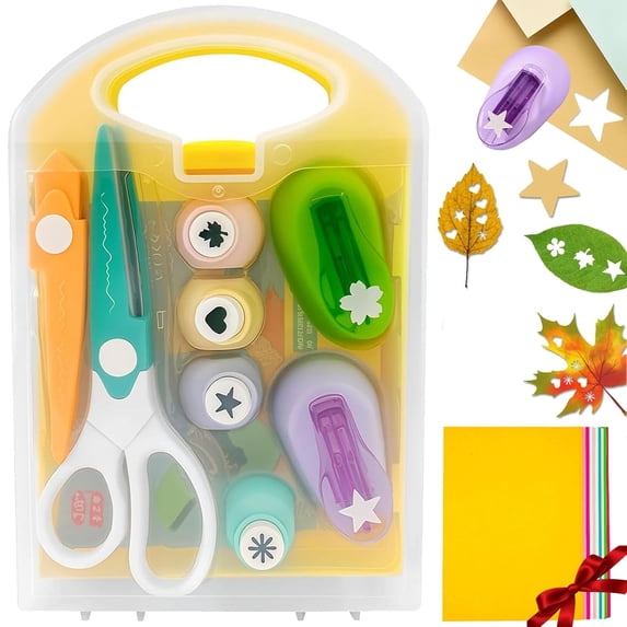 DIY Paper Punch Set, 2026 New Creative DIY Puncher Craft Set Shape ...