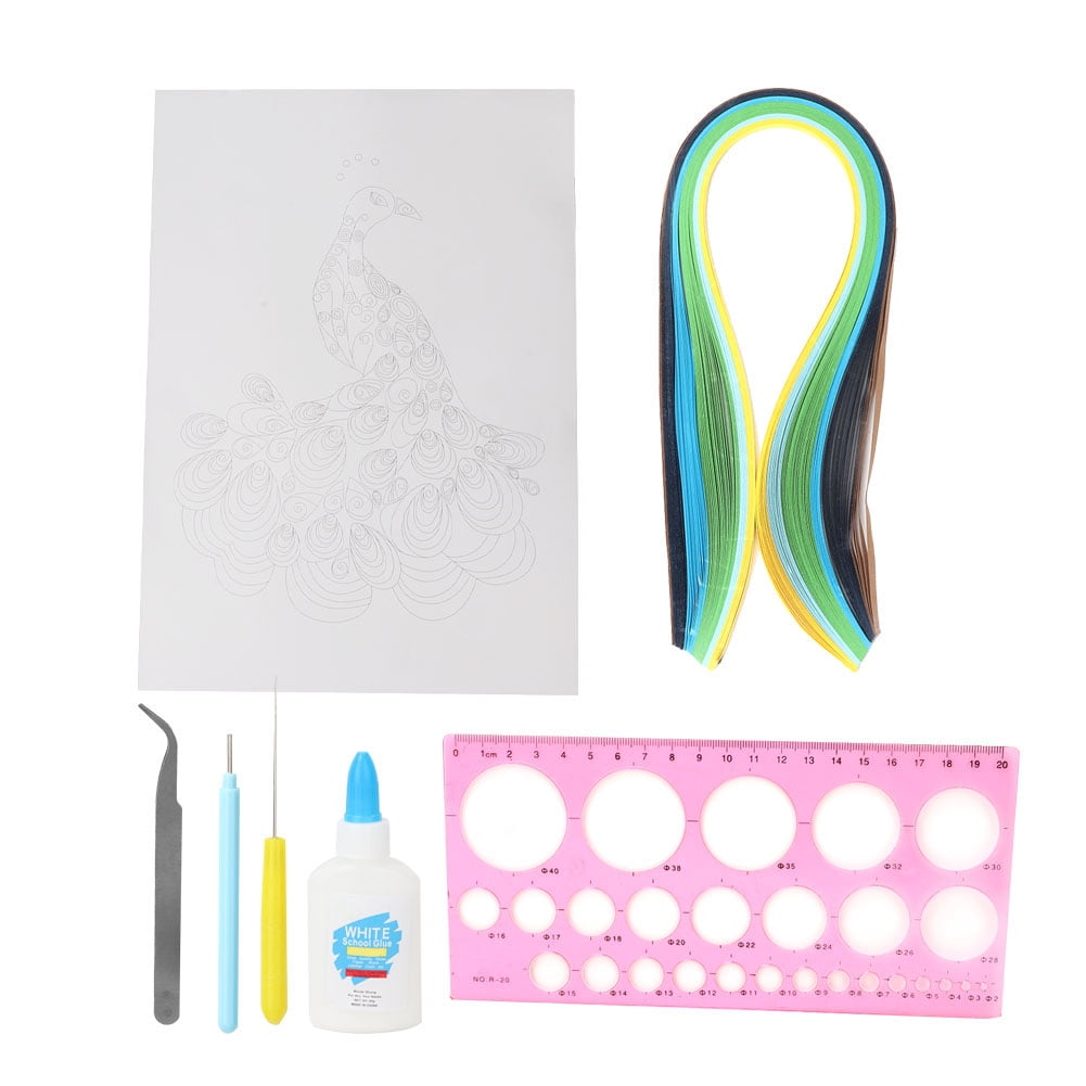 DIY Paper Quilling Kit, Children's Handcraft Patterns and Quilling Tool ...