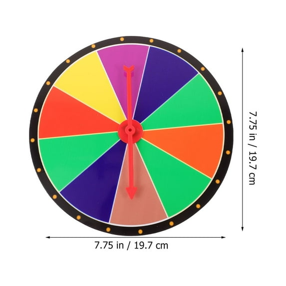 DIY Party Prize Wheel for Decor Made of PVC 1 Piece 18.5 Inches ...