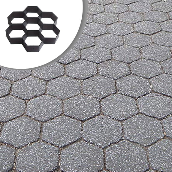 DIY Paving Plastic Concrete Moulds, Path Maker Molds for Parking Lot ...