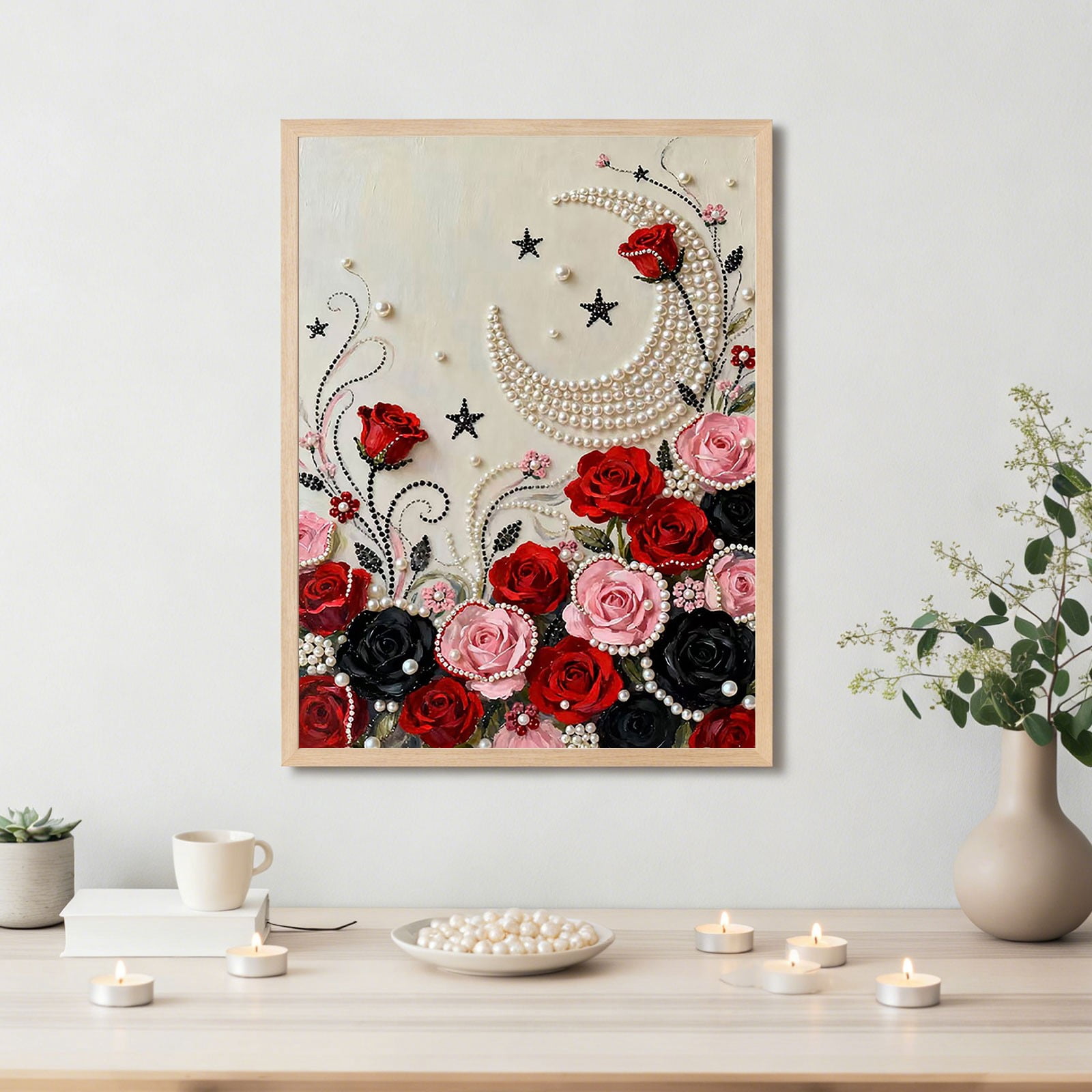 DIY Pearl Painting - Handmade Wind-Style Diamond Decorative Craft ...