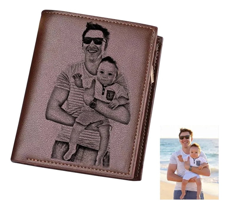 DIY Personalized Photo Wallet, Double Sided Customized, Engraved ...
