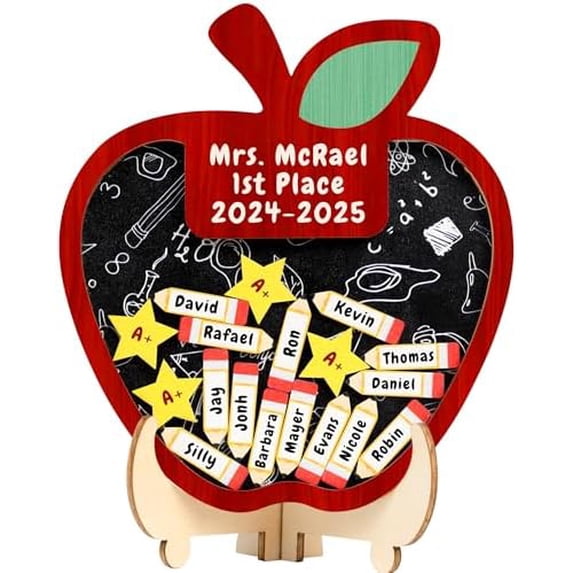 DIY Personalized Teacher Apple Magnet: Back to School/Teacher ...