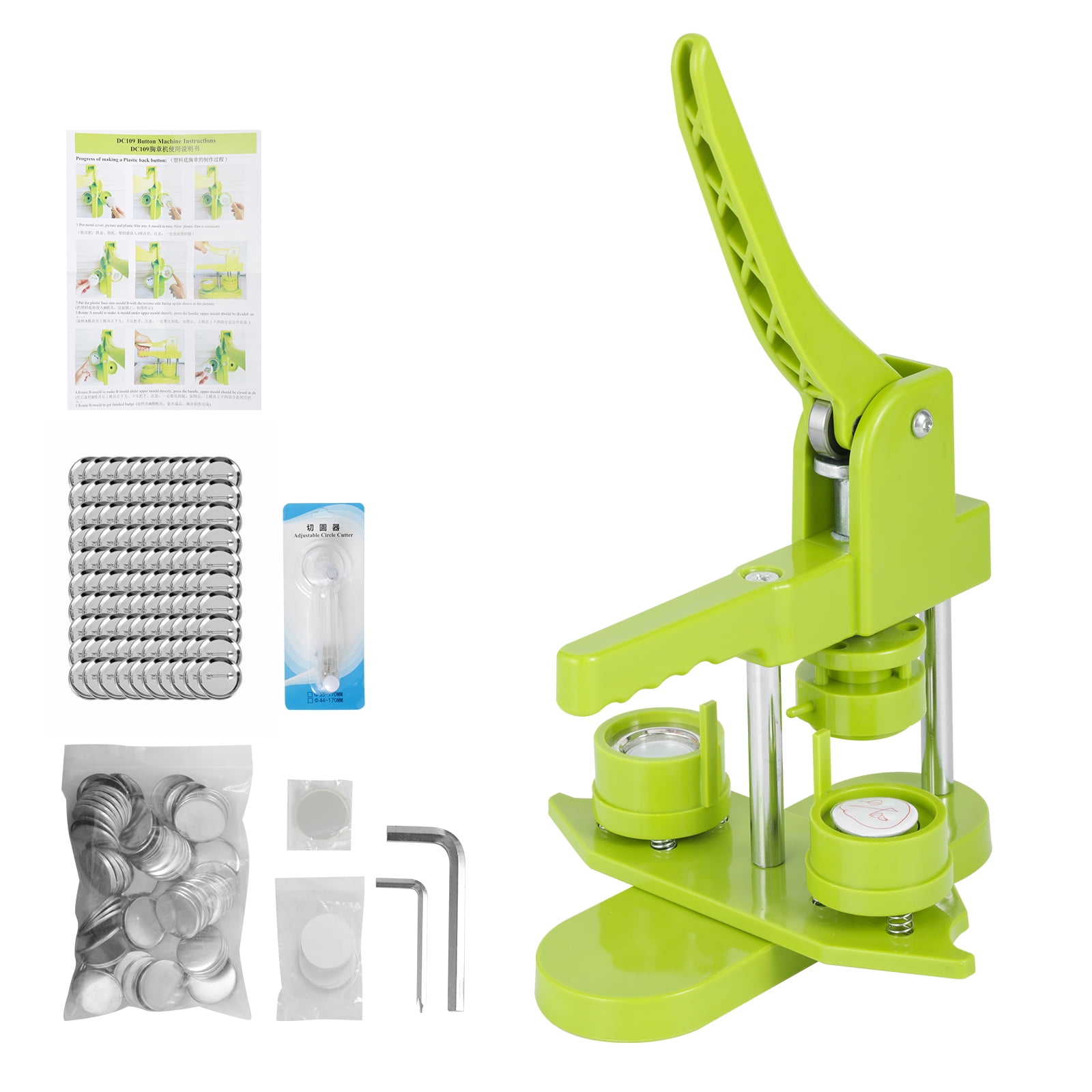 DIY Pin Button Maker Machine Installation-free Badge Press Machine Kit ...