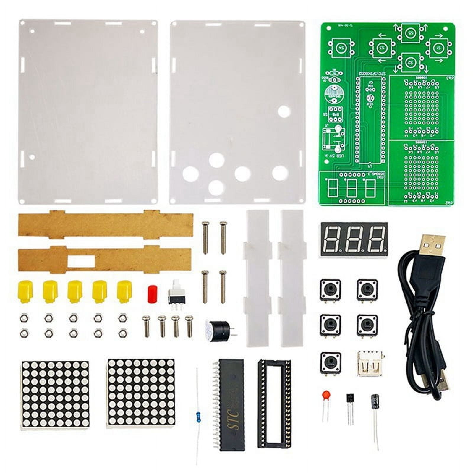 DIY Pixel Game Maker Kit Electronics Soldering Project Practice Solder ...
