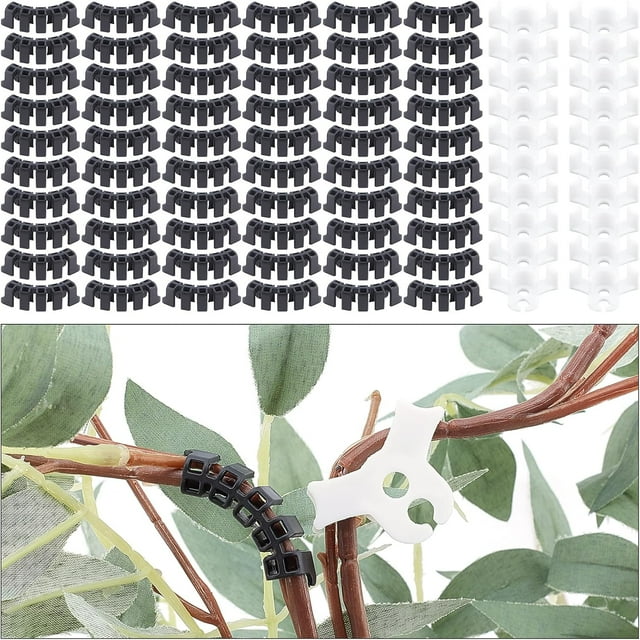 DIY Plant Support Clips 120 Pcs 90 Degree Plant Stem Trainer Plant ...
