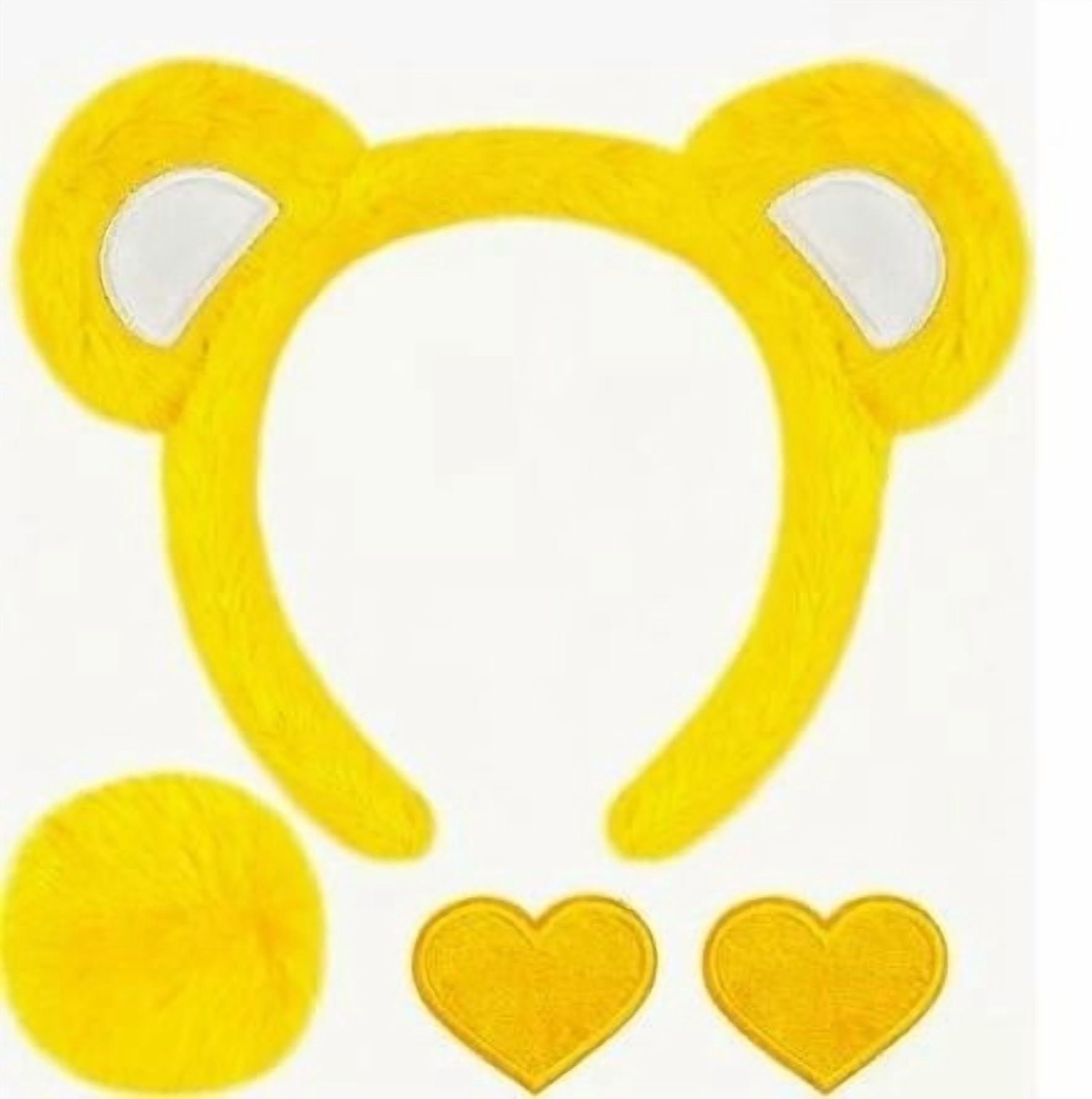 DIY Plush Bear Ears Headband Set, Animal Ears Headband with Detachable ...