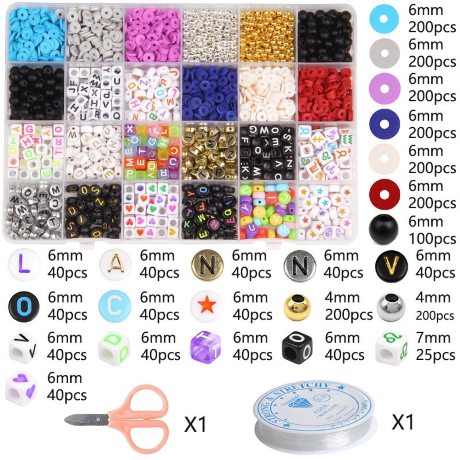 DIY Polymer Letter Bead Strings | Custom Alphabet Beads | Safe Plastic ...