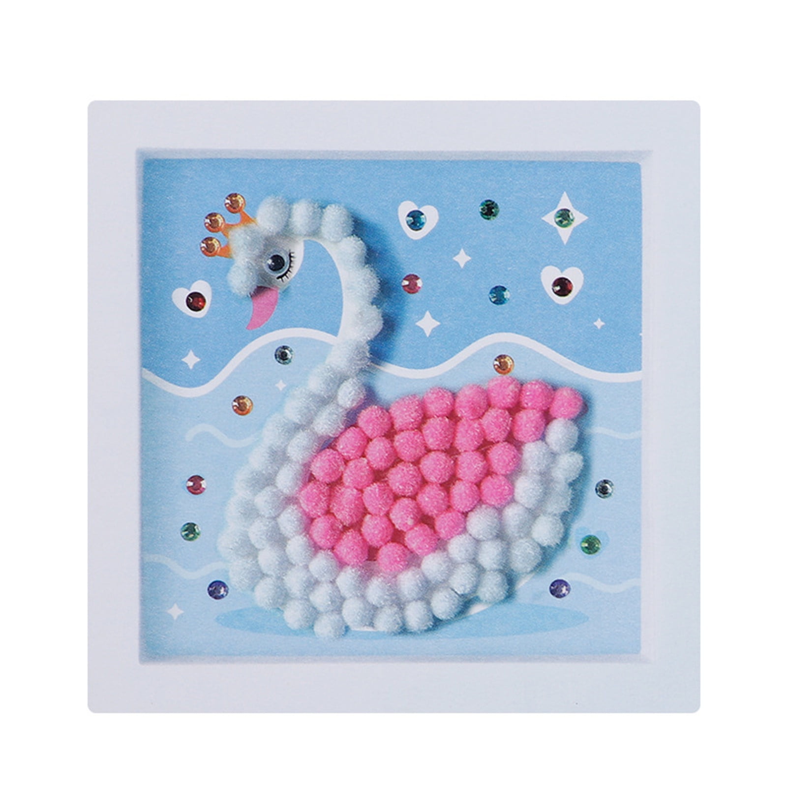 DIY Pom-Poms Art,Pompoms Art Crafts Kits, Toddler DIY Sensory ...