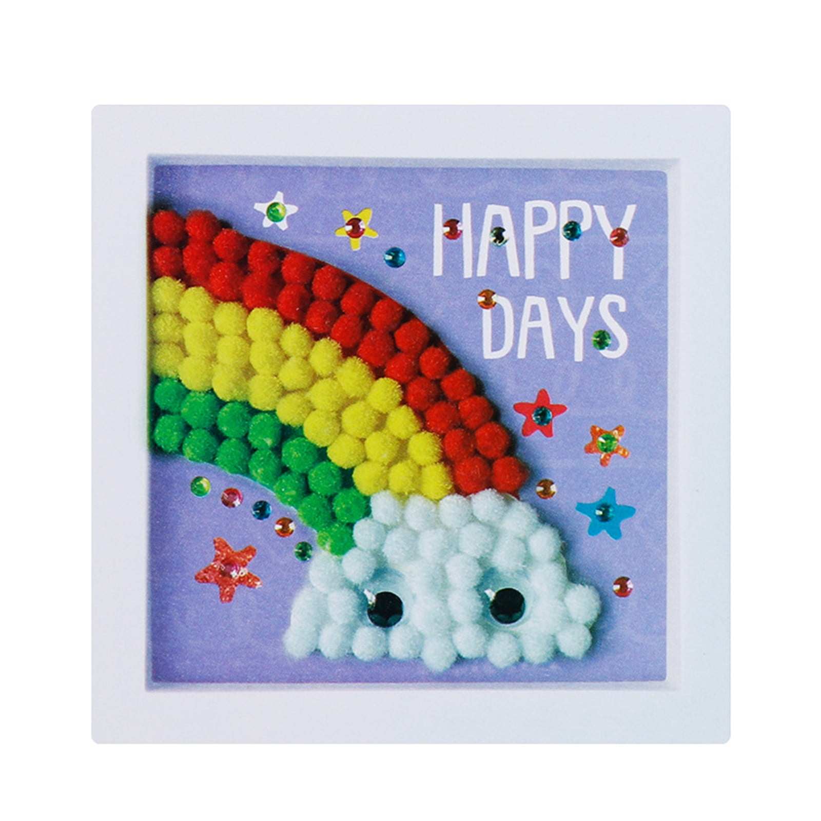 DIY Pom-Poms Art,Pompoms Art Crafts Kits, Toddler DIY Sensory ...