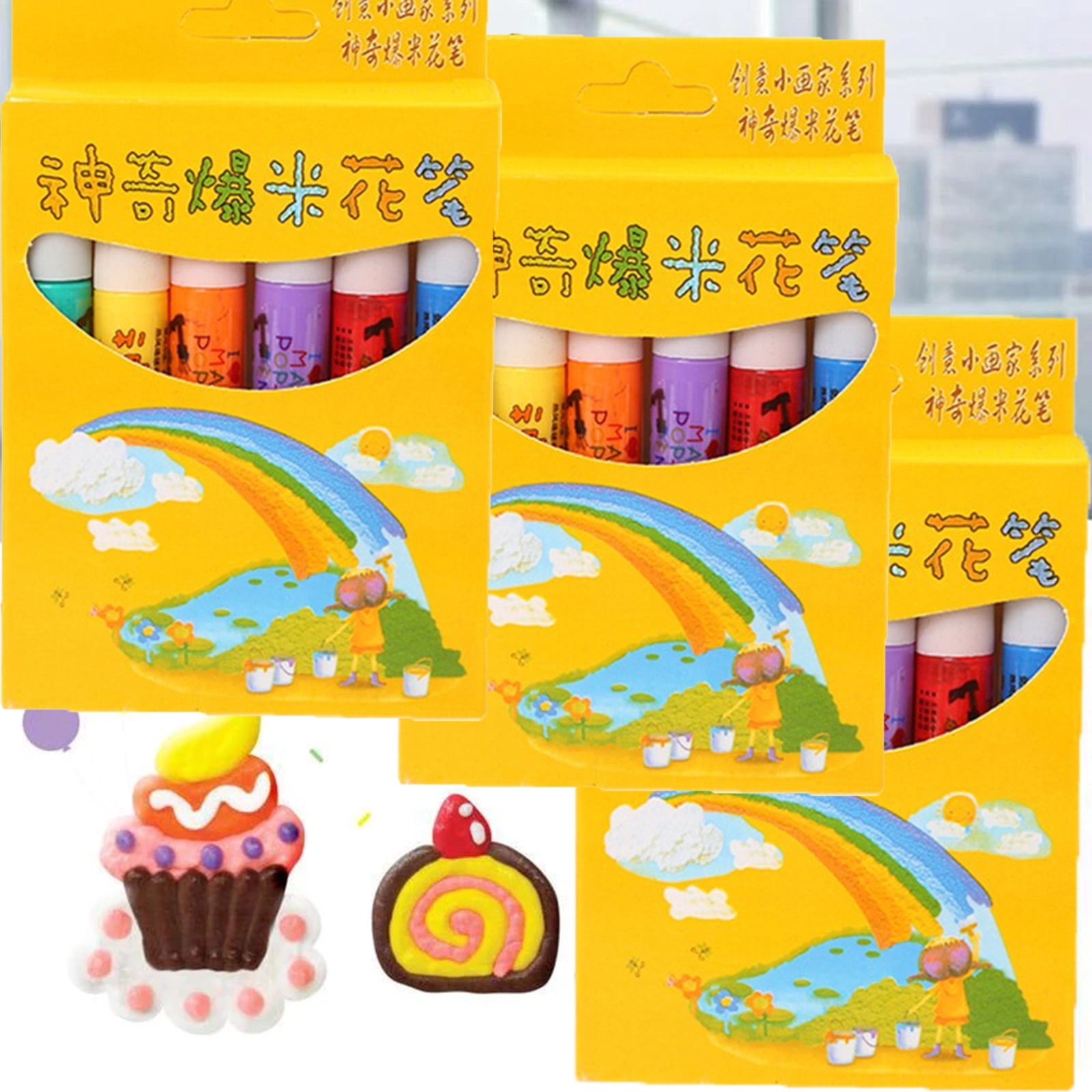 DIY Popcorn Drawing Pens ,Puffy Pen,DIY Bubble Popcorn Drawing Pens ...