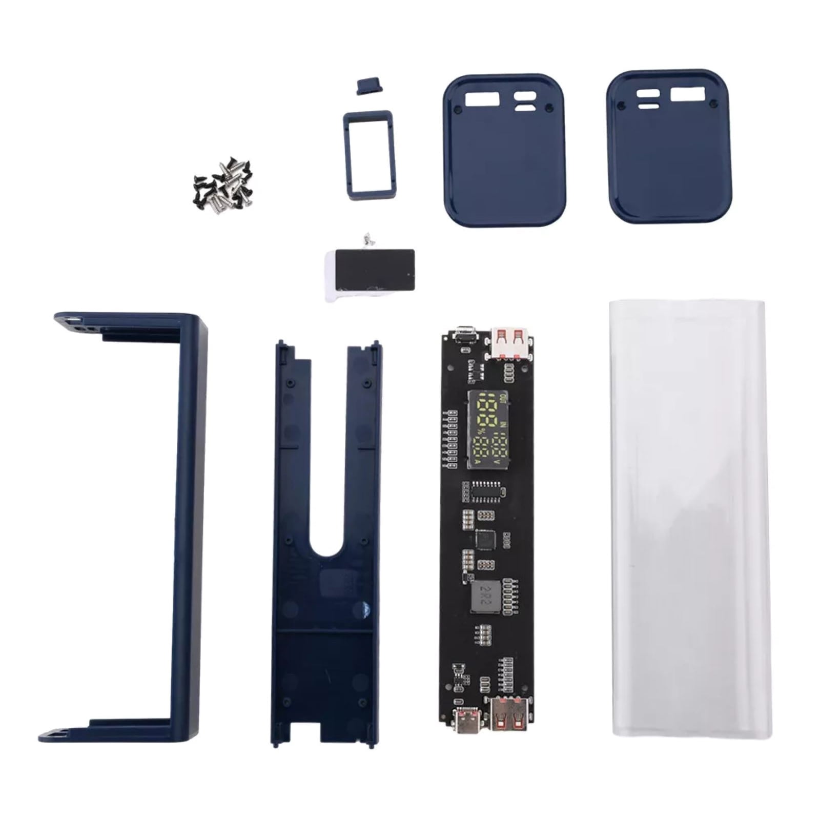 DIY Portable Power Bank Kit High-Def LED Display for Real-Time Power ...