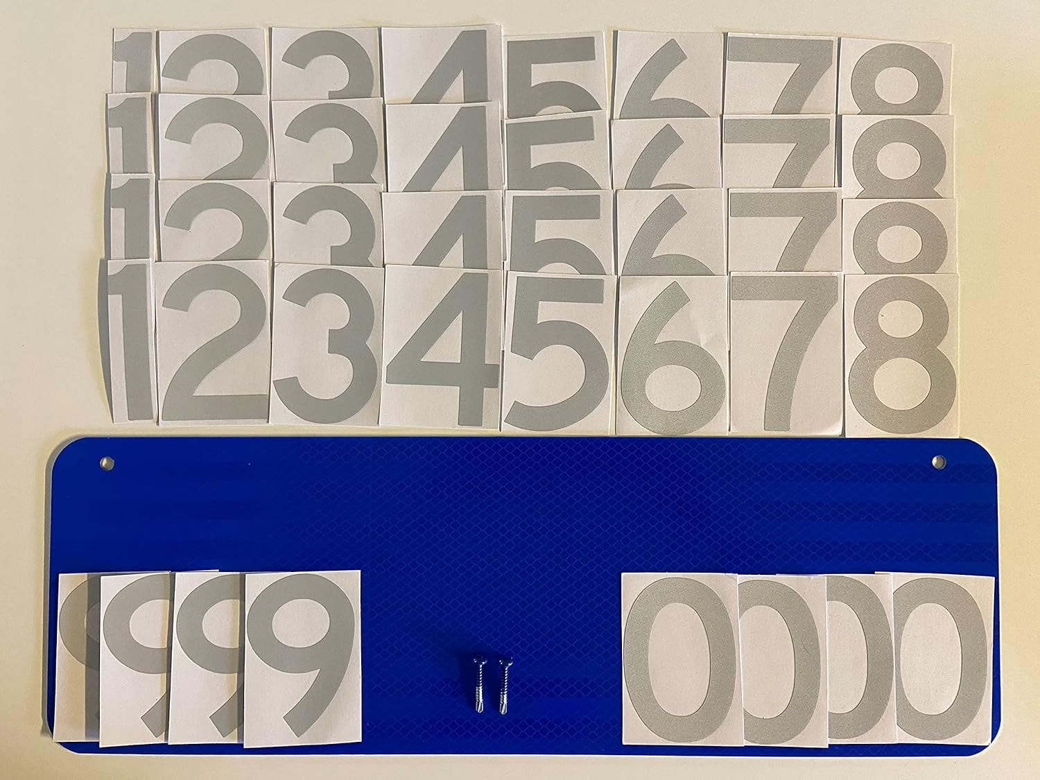 DIY Premium 911 Blue 3M Prismatic Reflective Address Sign Kit. W/ 3 ...