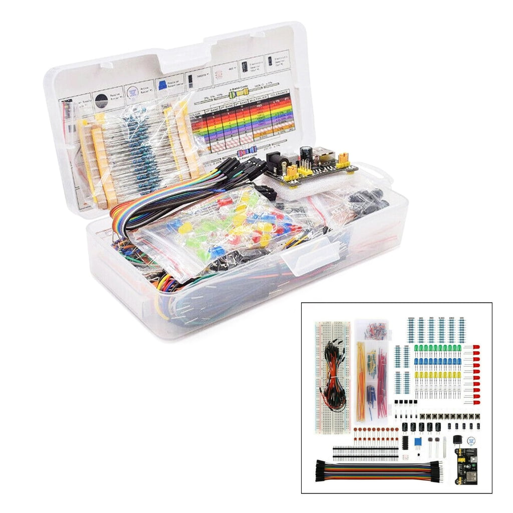 DIY Project Pack Electronic Starter Kit Learn with Basic Circuit Kit Complete - Walmart.com