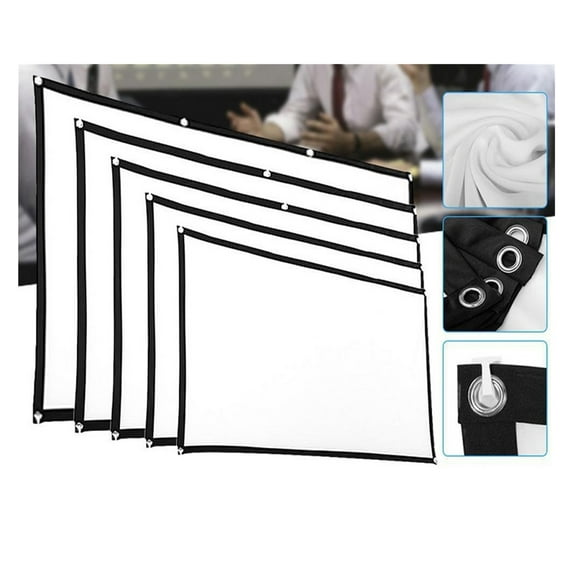 DIY Projector Screen 60/100/150 Inch Home Cinema Projector 4k 3D HD ...
