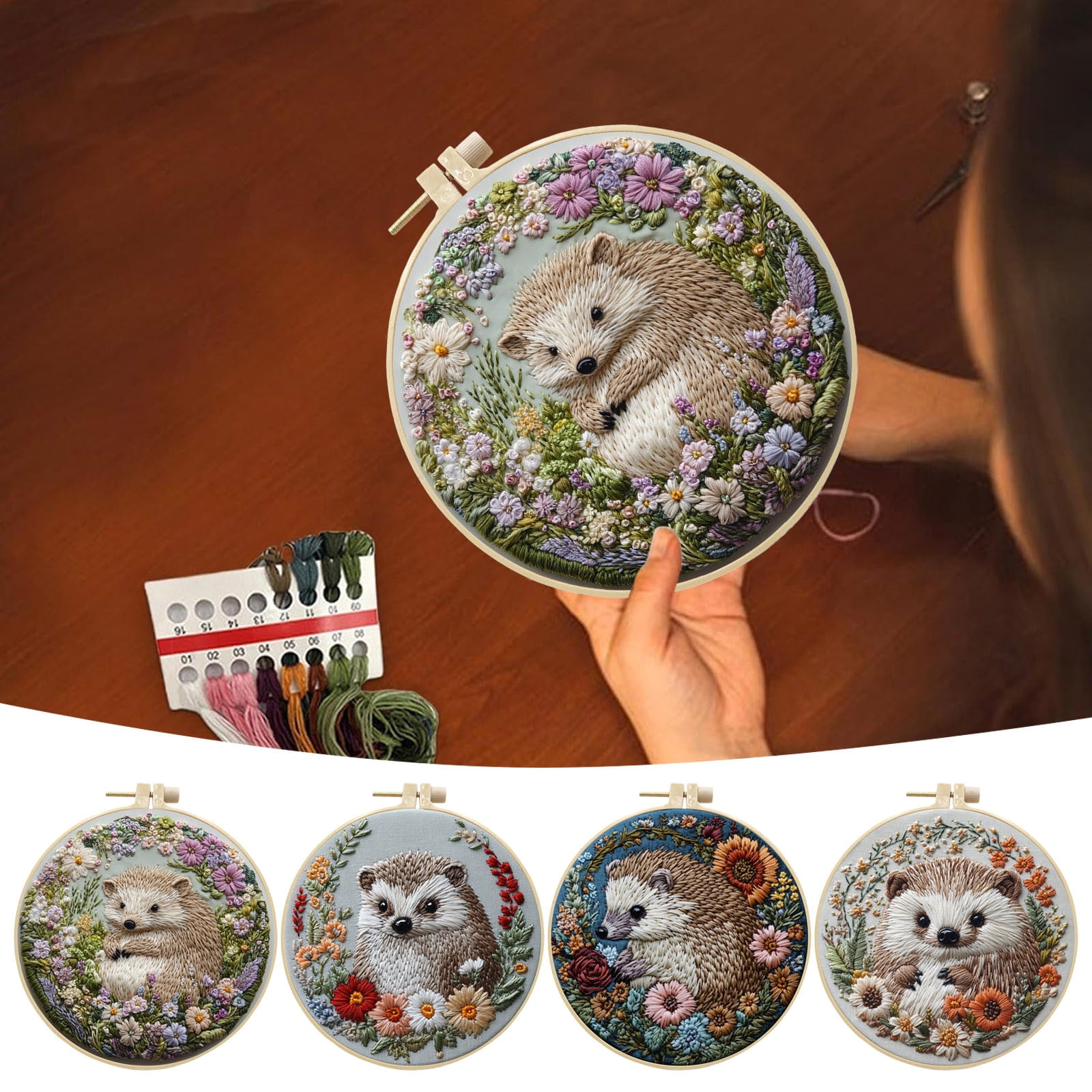 Embroidery Patterns Embroidery Kit For Beginners And Advanced With Hoop ...