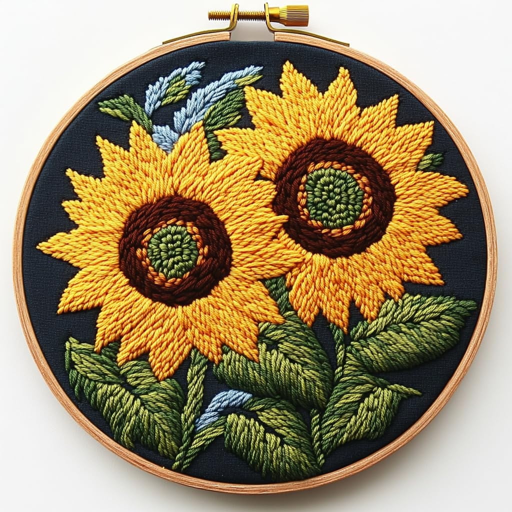 DIY Punch Needle Kits Sunflowers Easy for Beginners Punch Needle ...