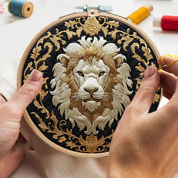 DIY Punch Needle Kits for Beginners Turtle with Hoop Embroidery Punch ...