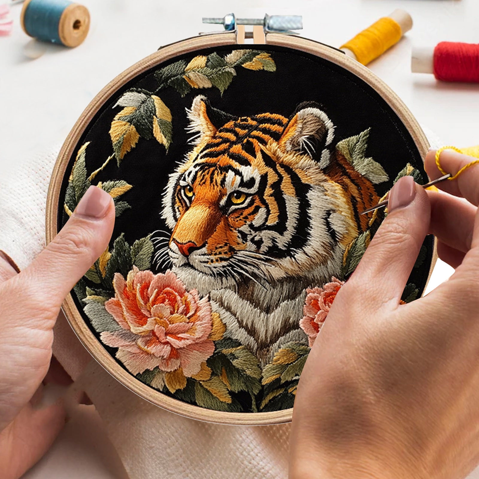 DIY Punch Needle Kits for Beginners Turtle with Hoop Embroidery Punch ...