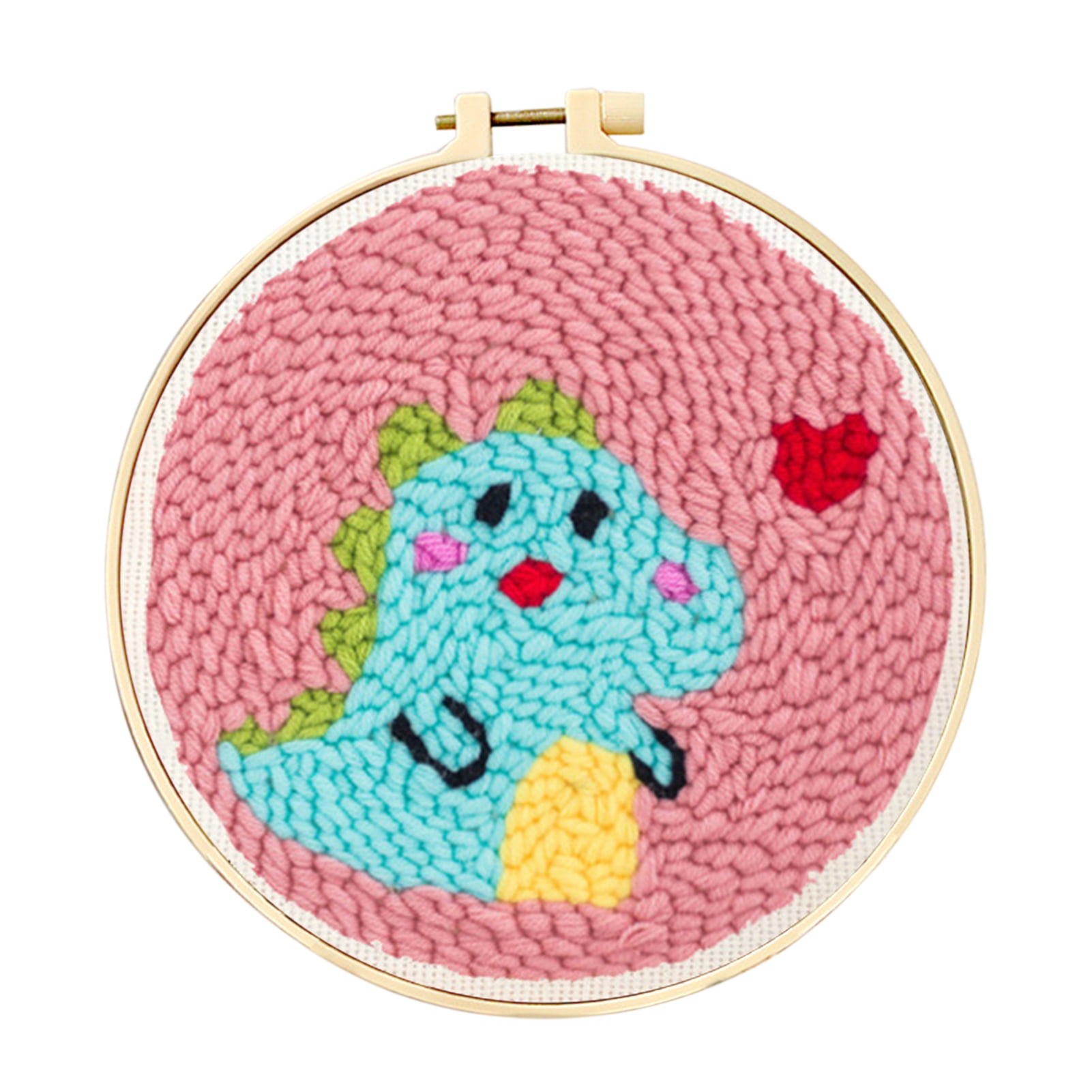 DIY Punch Stitch Kit for Beginners Cartoon Pattern with Punch Needle ...