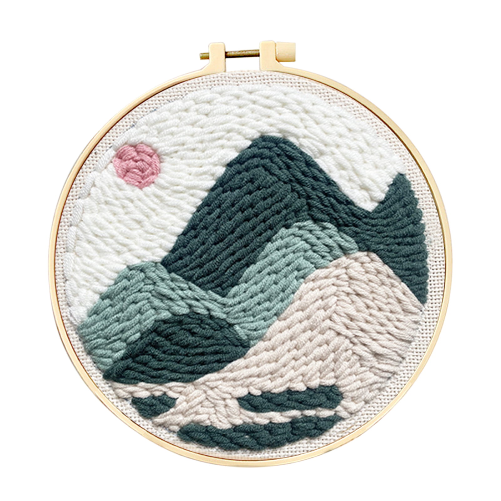 DIY Punch Stitch Kit for Beginners Cartoon Pattern with Punch Needle ...