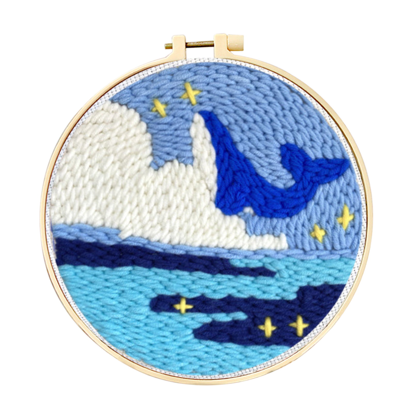 DIY Punch Stitch Kit for Beginners Cartoon Pattern with Punch Needle ...