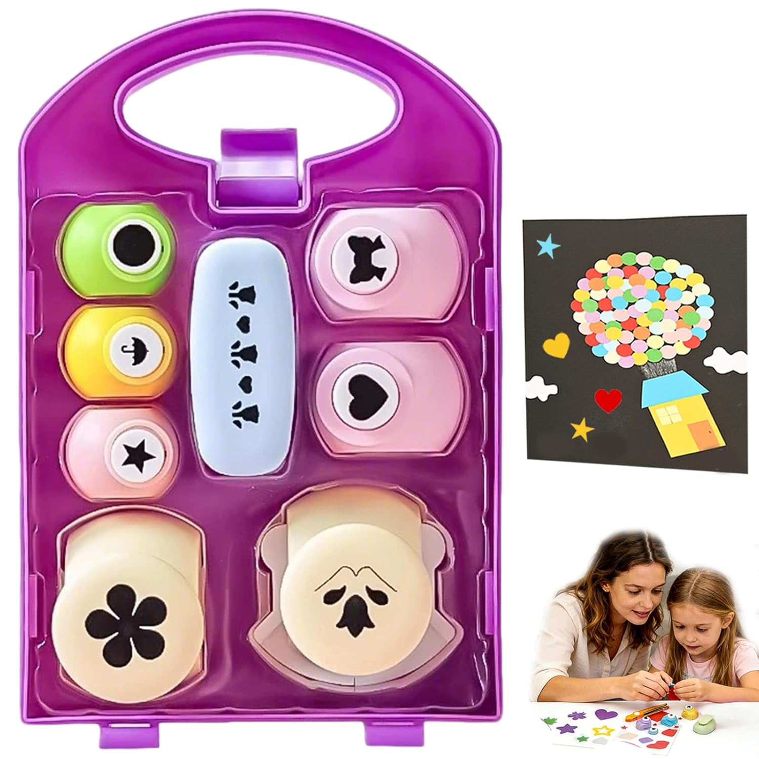 DIY Puncher Craft Set - Craft Hole Punch Shapes Set,Paper Punch Shape ...