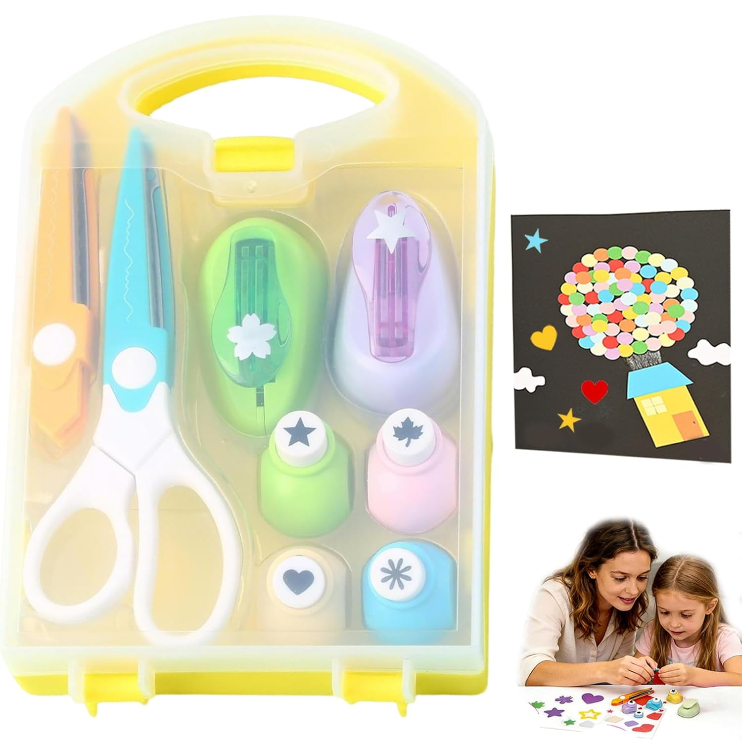DIY Puncher Craft Set - Craft Hole Punch Shapes Set,Paper Punch Shape ...